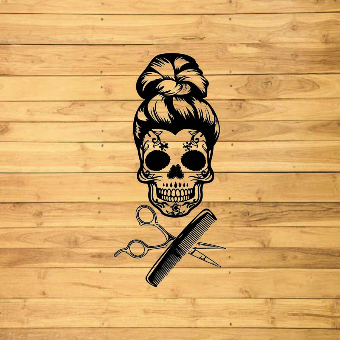 Floral Woman Skull Svg File Floral Woman Svg Skull Svg - Etsy