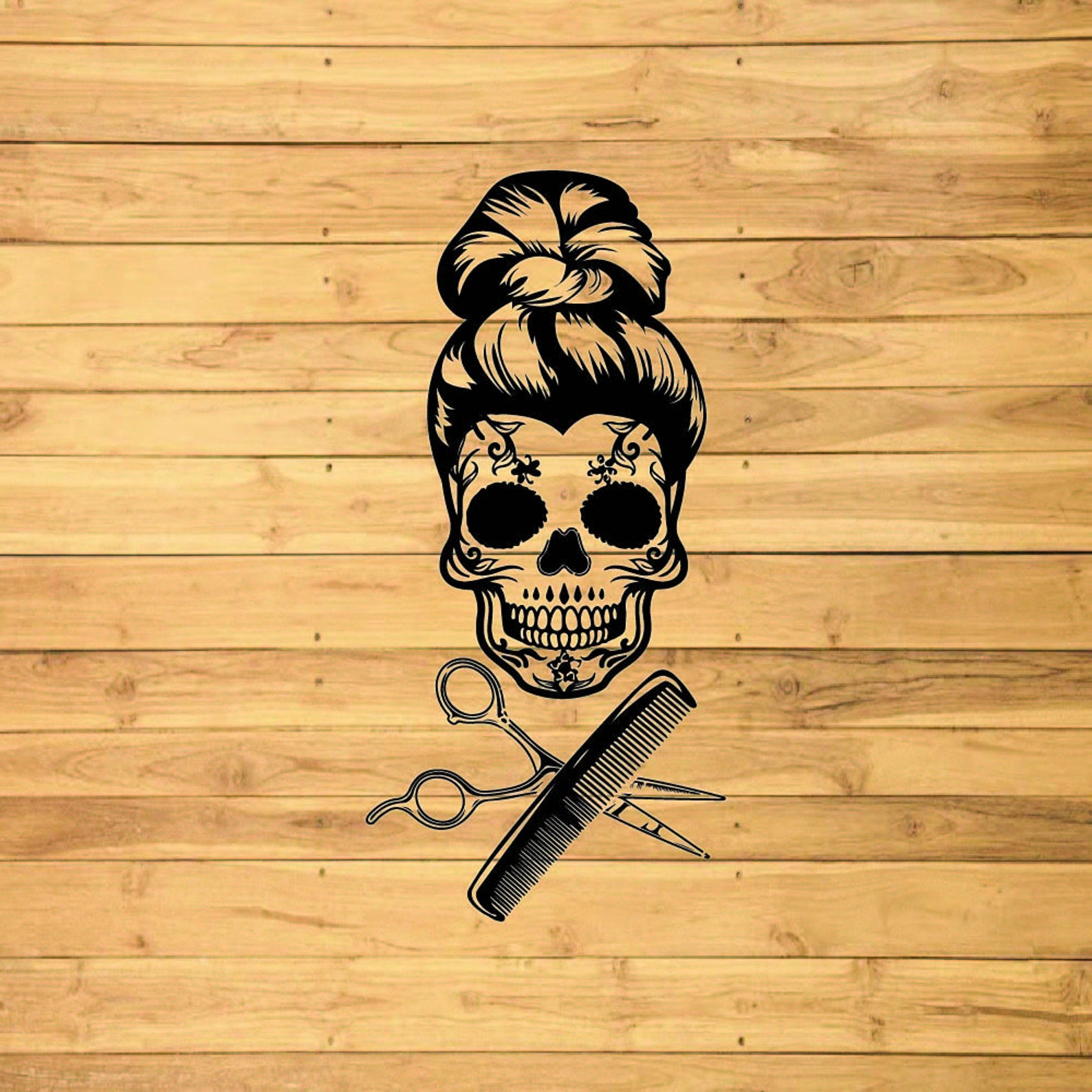 Floral Woman Skull Svg File Floral Woman Svg Skull Svg Skeleton Girl ...