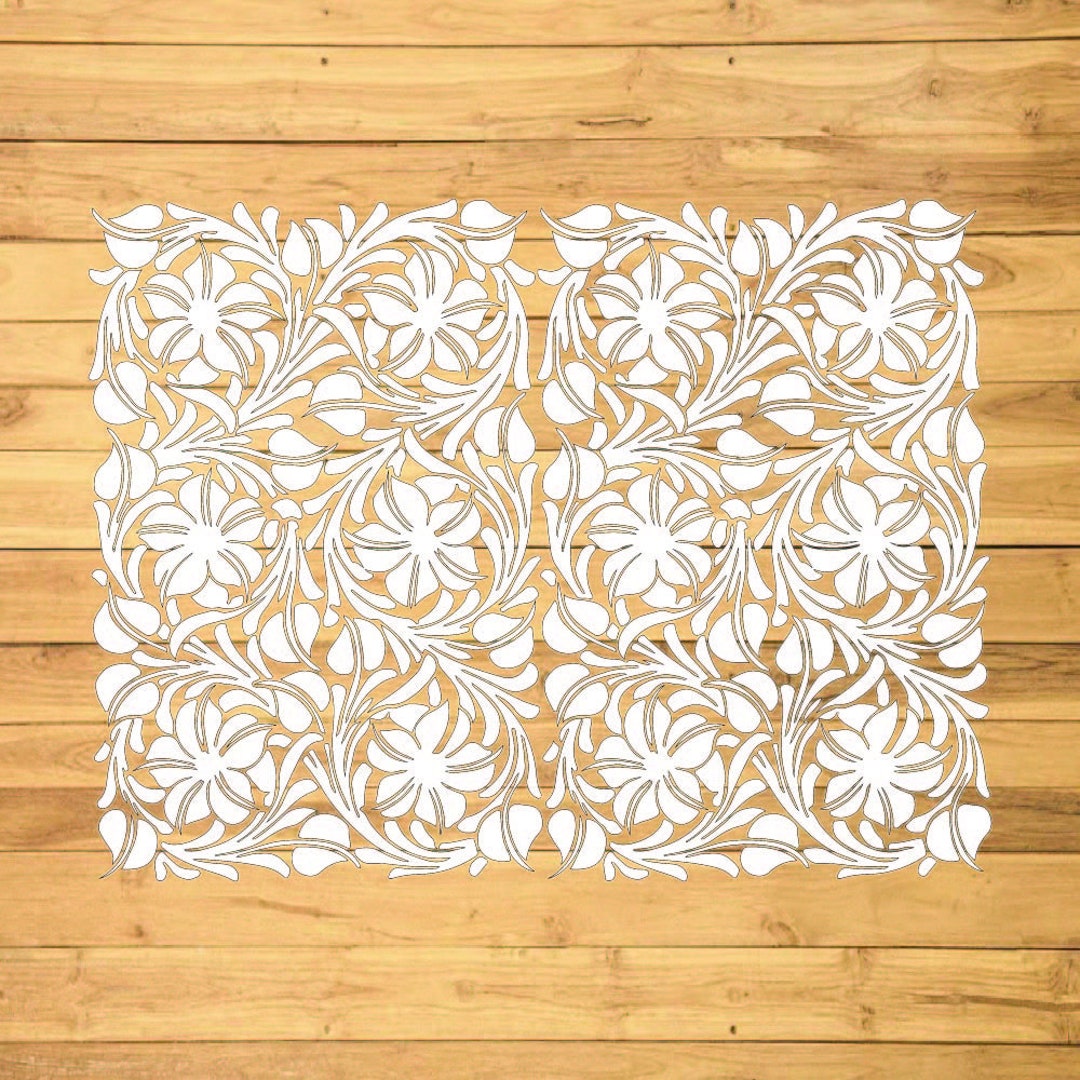 Floral Seamless Pattern SVG Cut File for Cricut, Silhouette, Svg Dxf ...