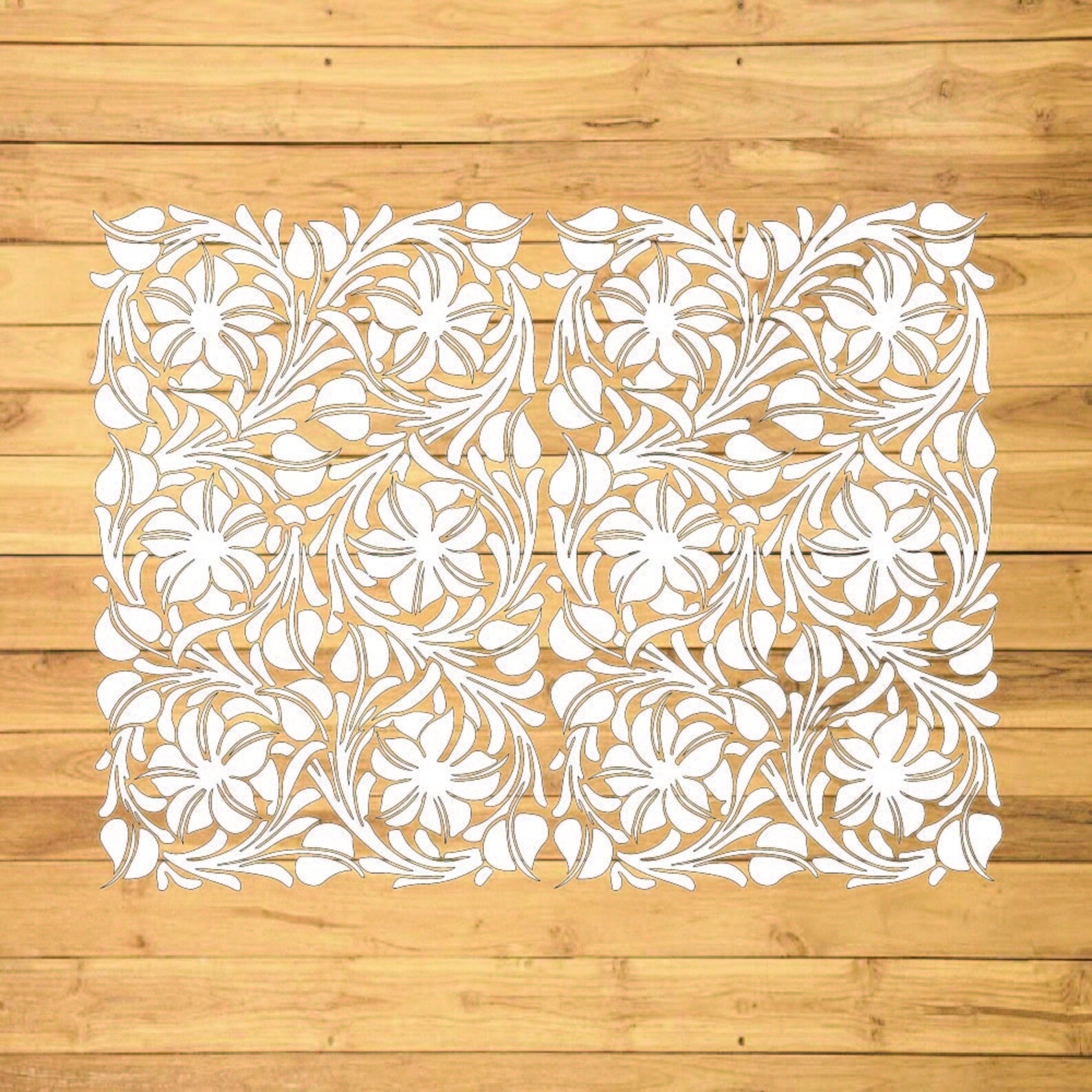 Floral Seamless Pattern SVG Cut File for Cricut, Silhouette, Svg Dxf ...