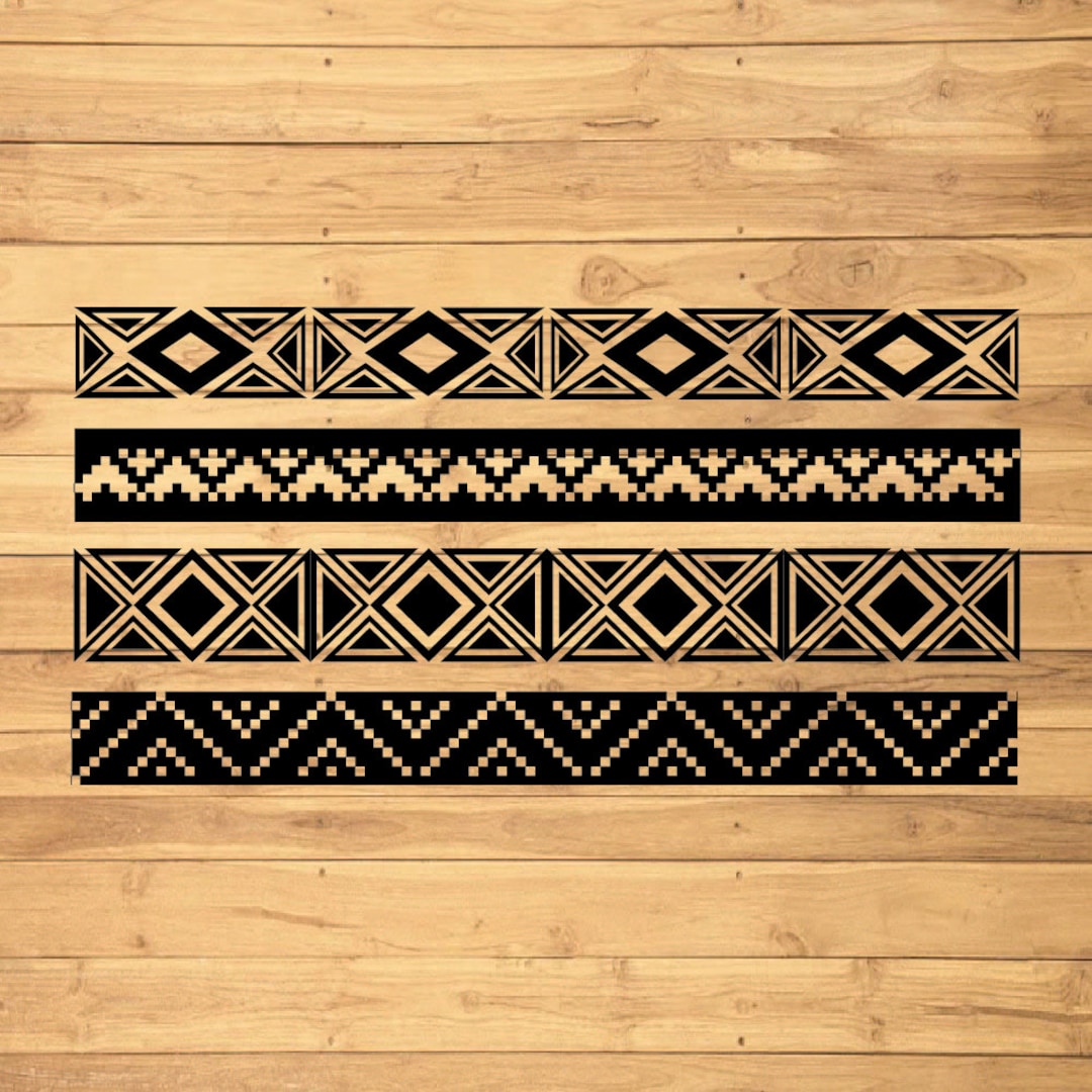 Aztec Pattern Svg,border Svg,seamless,tribal Svg Bundle,american ...