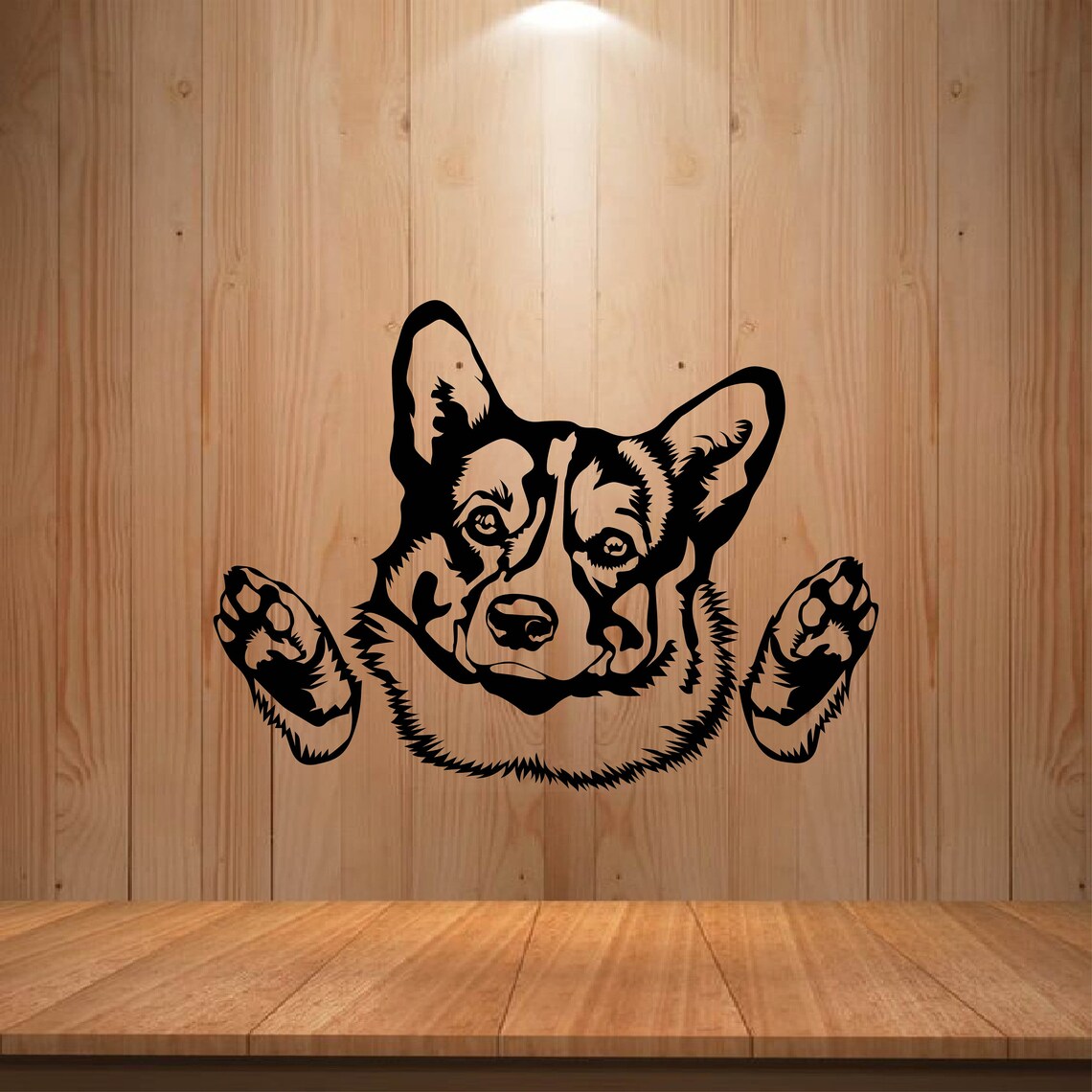 Peeking Corgi Svg, Dog Svg, Cute Corgi Dxf, Face, Head, Body, Peeking ...