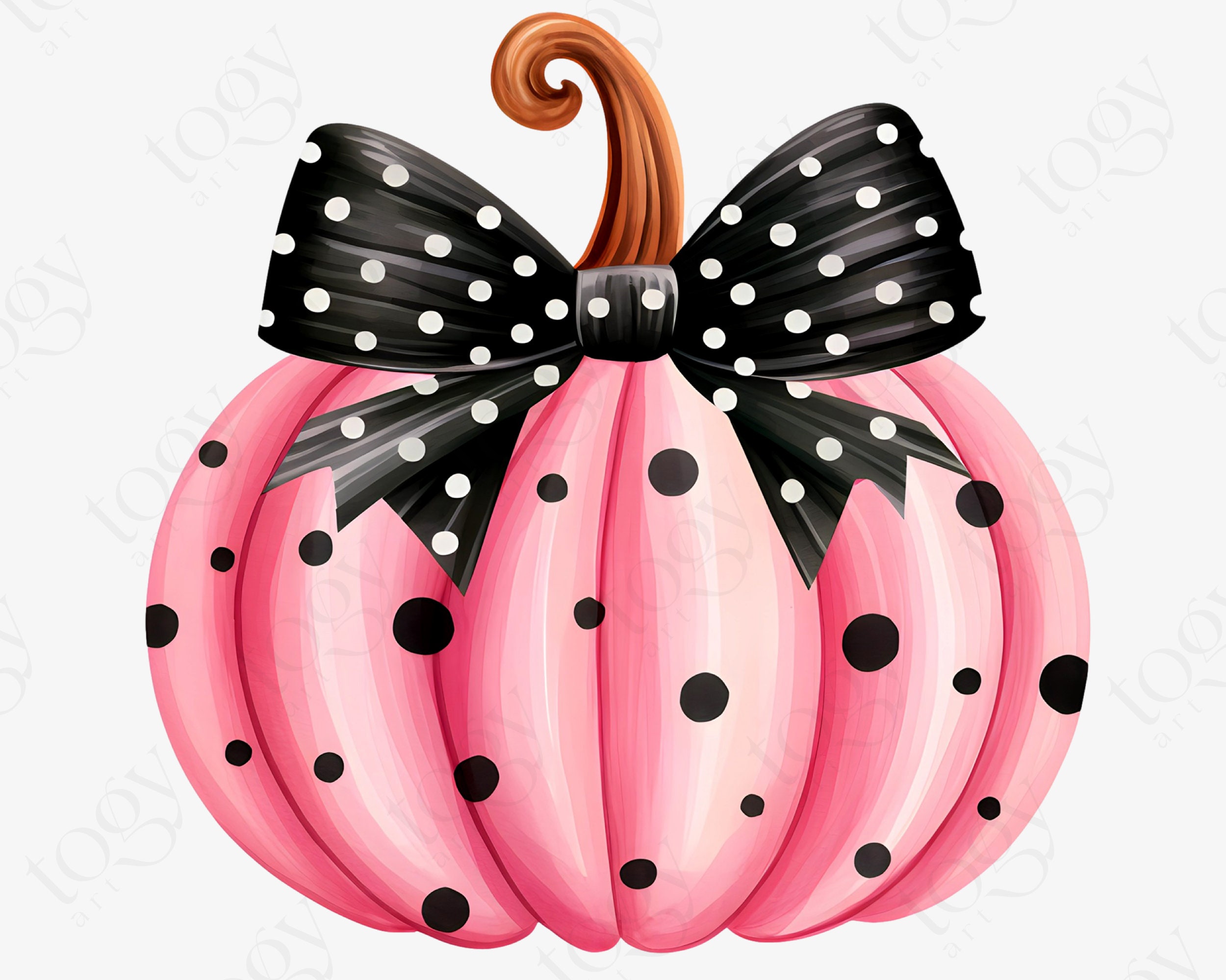 Cute Halloween Clipart Bundle, 6 Black and Pink Halloween PNG, Pink ...