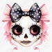 Cute Halloween Clipart Bundle, 6 Black and Pink Halloween PNG, Pink ...
