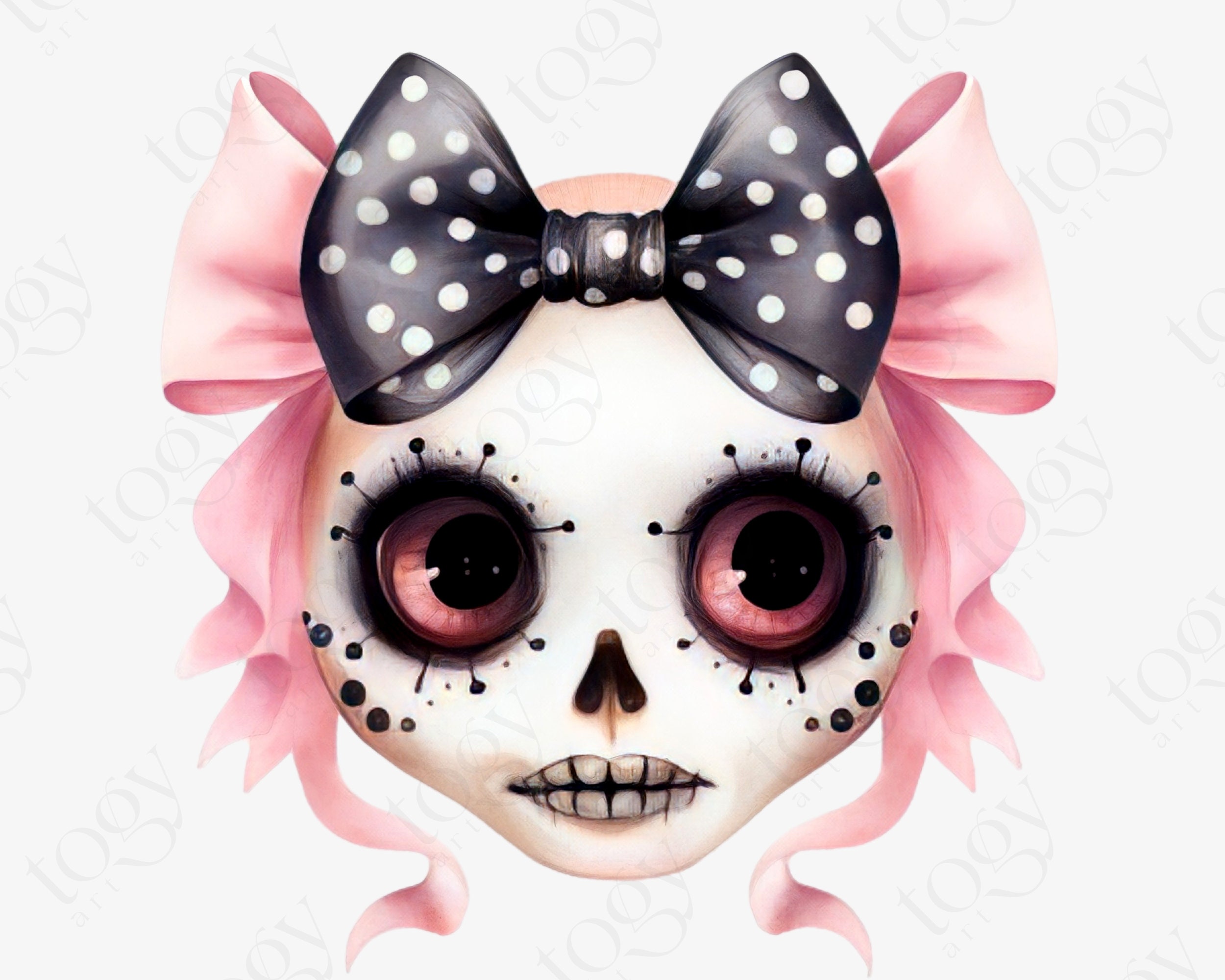 Cute Halloween Clipart Bundle, 6 Black and Pink Halloween PNG, Pink ...