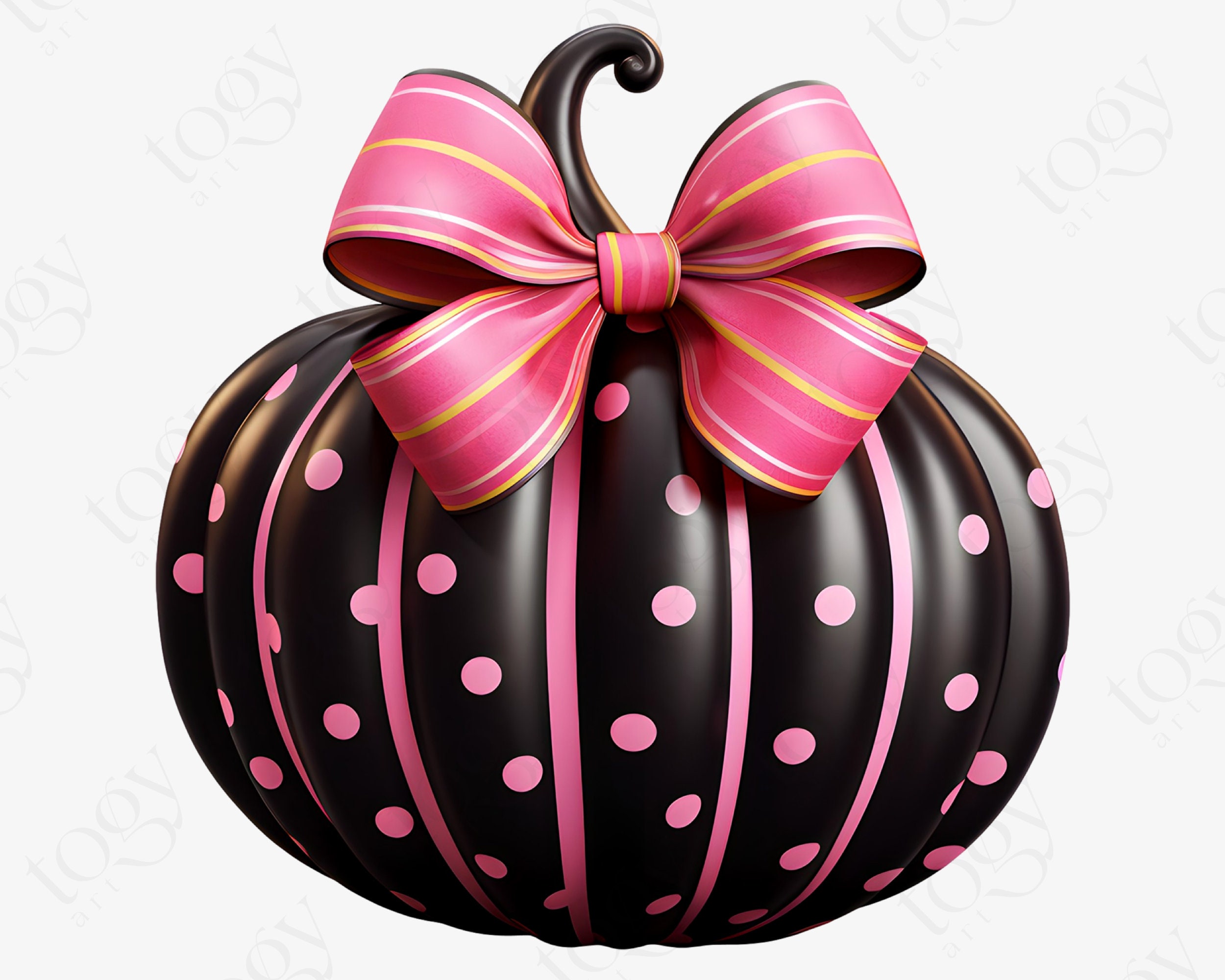 Cute Halloween Clipart Bundle, 6 Black and Pink Halloween PNG, Pink ...
