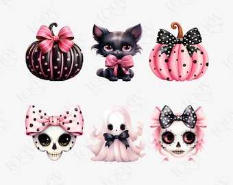 Pink Halloween Digital Planner Stickers for Use With Planners - Etsy