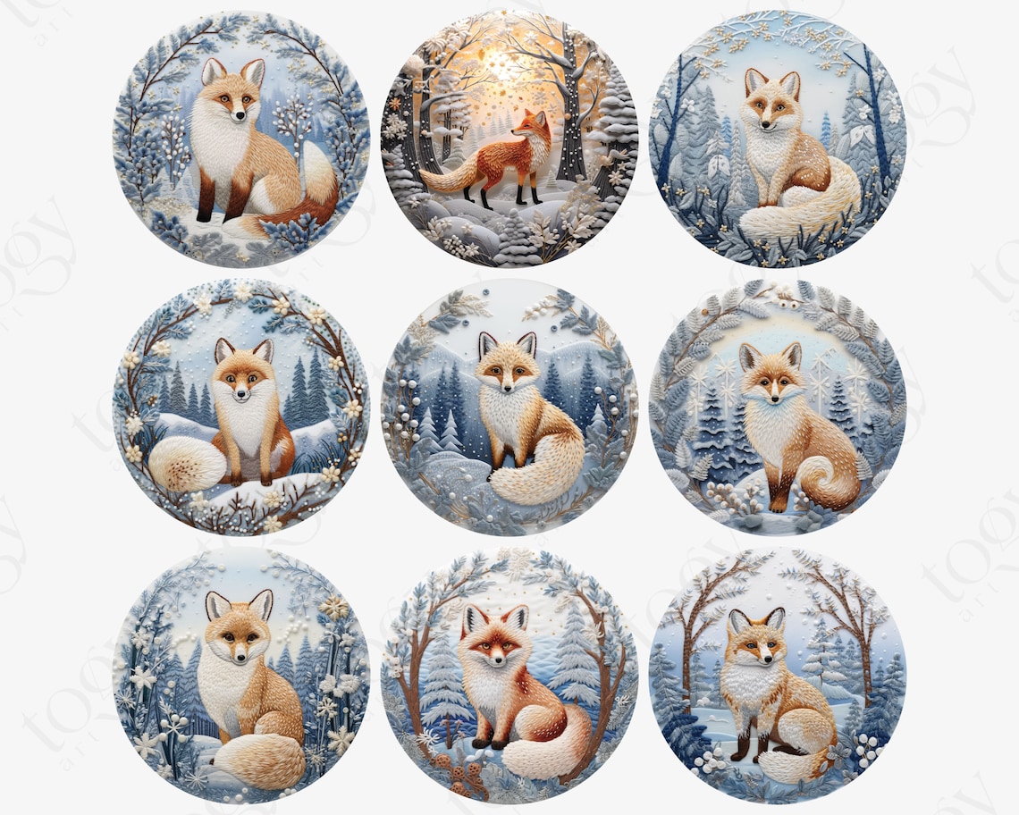 3D Christmas Ornaments 35 PNG Bundle, Sublimation Design, Festive Round ...