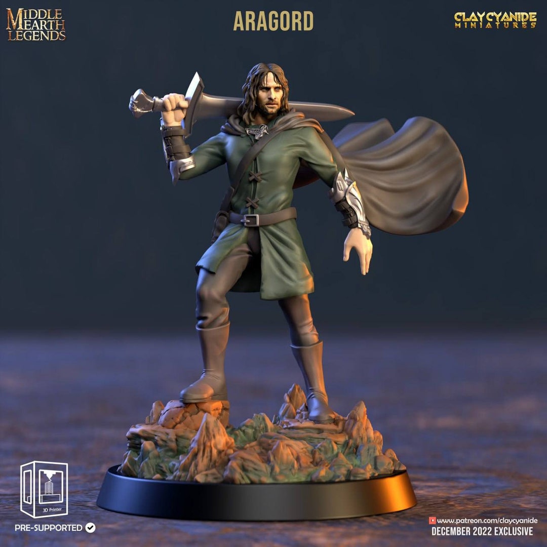 LOTR Figures include 7 Figures High Quality STL File 3D - Etsy