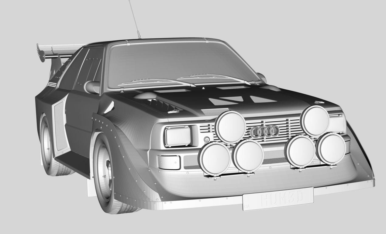 Audi Quattro High Quality STL File, 3D Digital Printing STL File for 3D ...