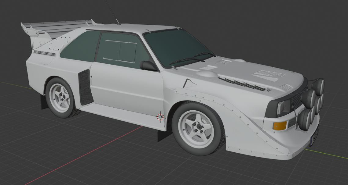 Audi Quattro High Quality STL File, 3D Digital Printing STL File for 3D ...