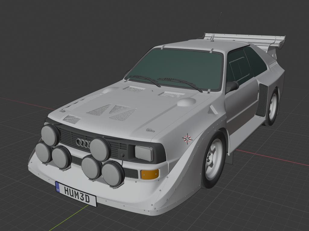 Audi Quattro High Quality STL File, 3D Digital Printing STL File for 3D ...