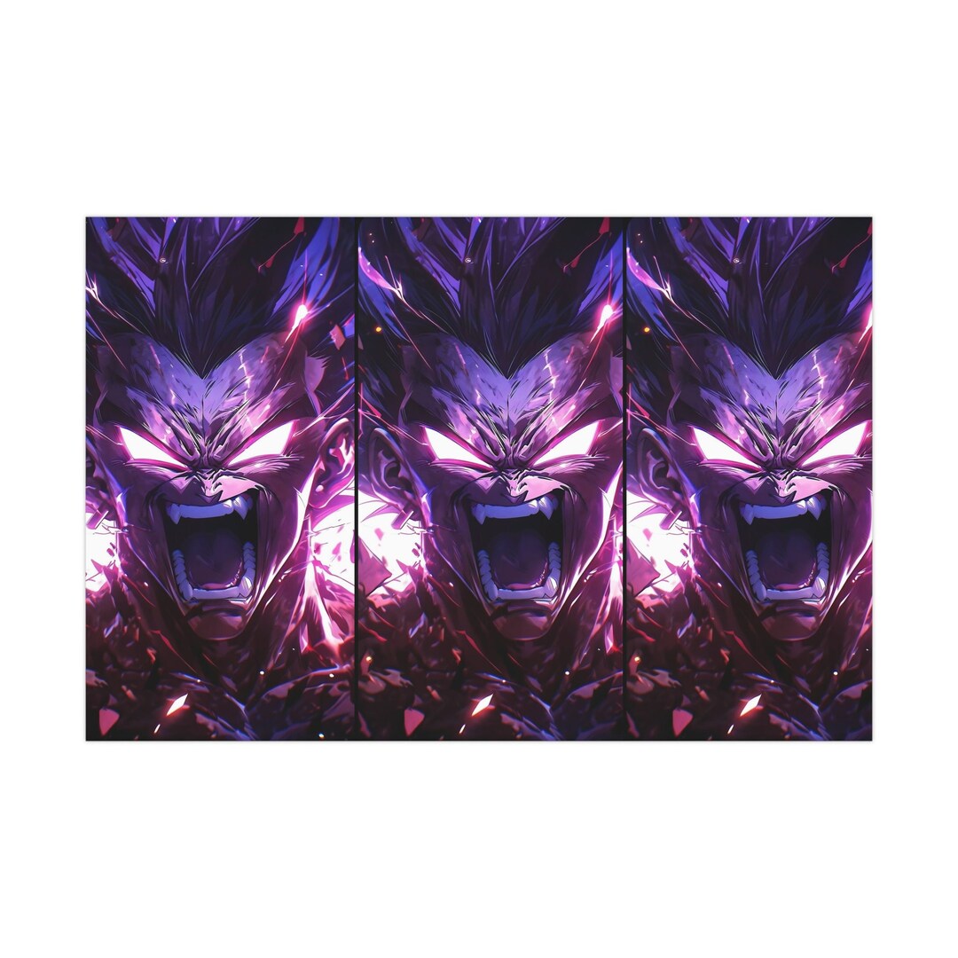 Vegeta Anime Wrap Paper - Etsy