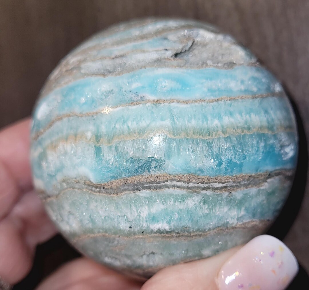Hemimorphite Sphere - Etsy