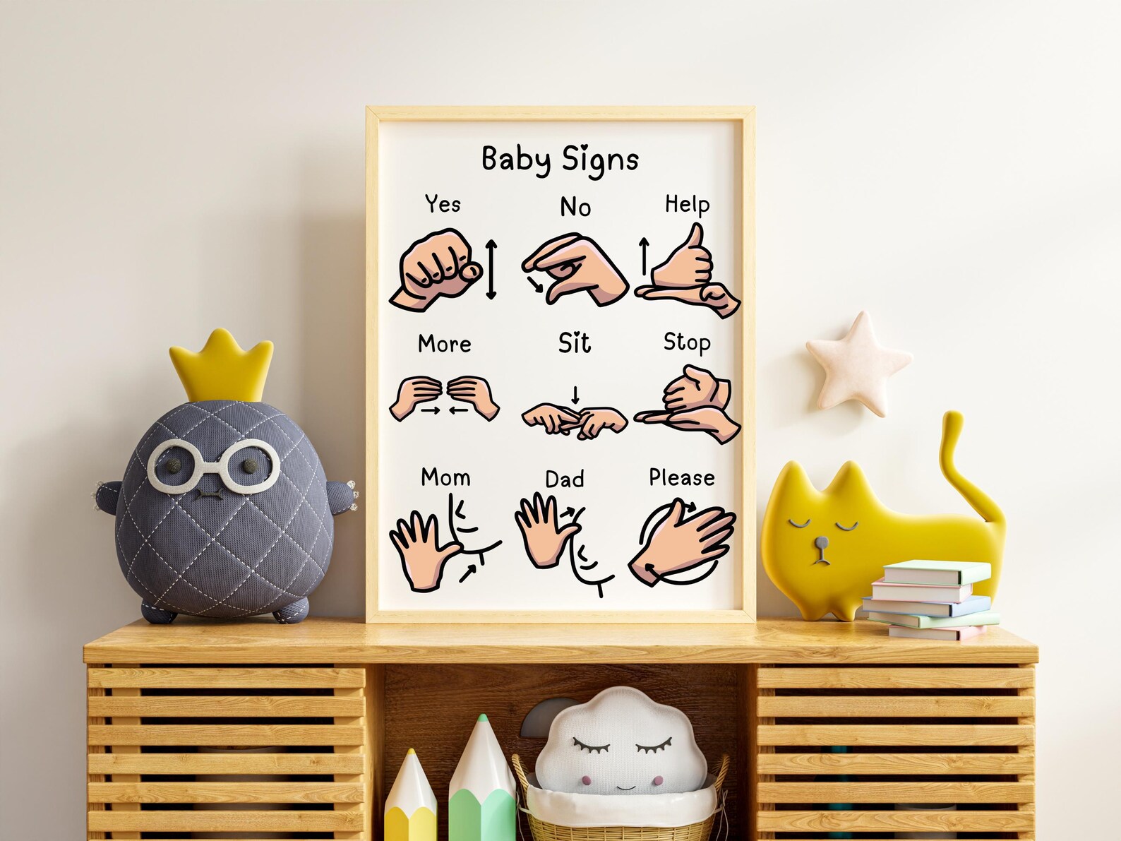 ASL Baby Sign Language Poster: Montessori Classroom Decor - Etsy