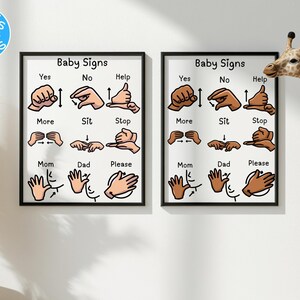 ASL Baby Sign Language Poster: Montessori Classroom Decor - Etsy