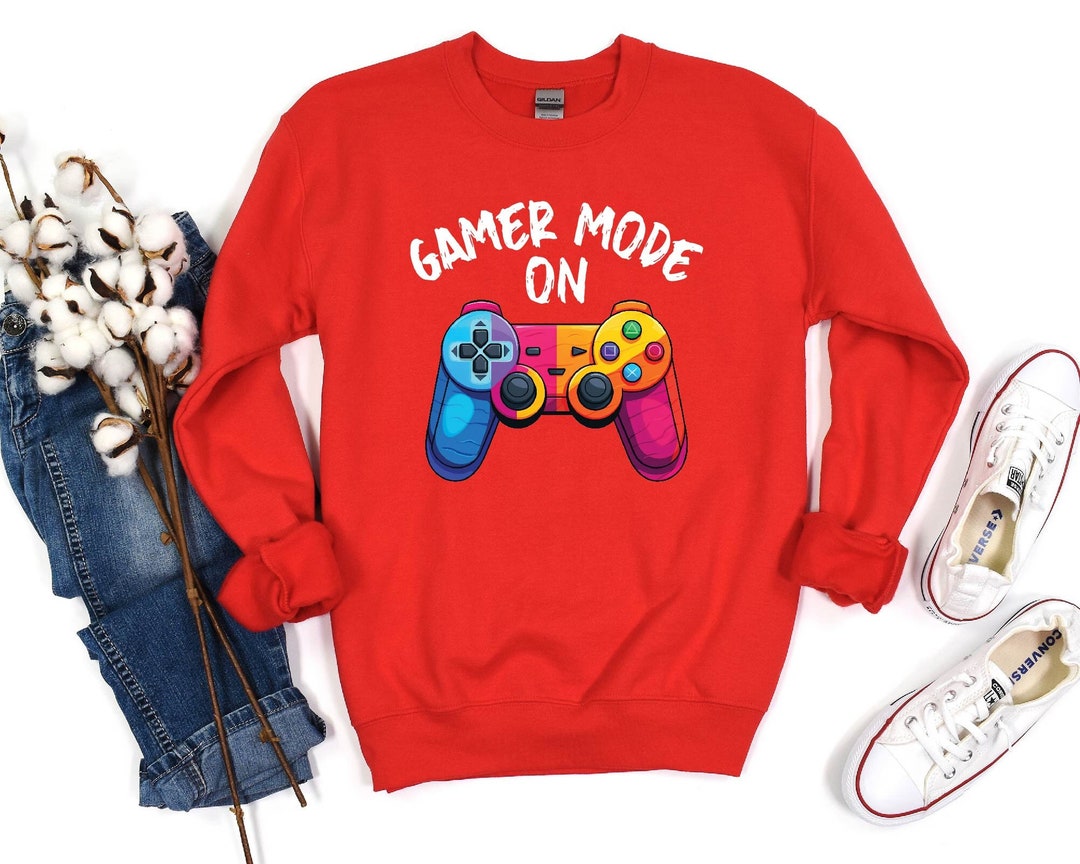 Gamer Mode on Sweatshirt, Gamer Gift, Gamer Sweatshirt, Gift for Gamer ...