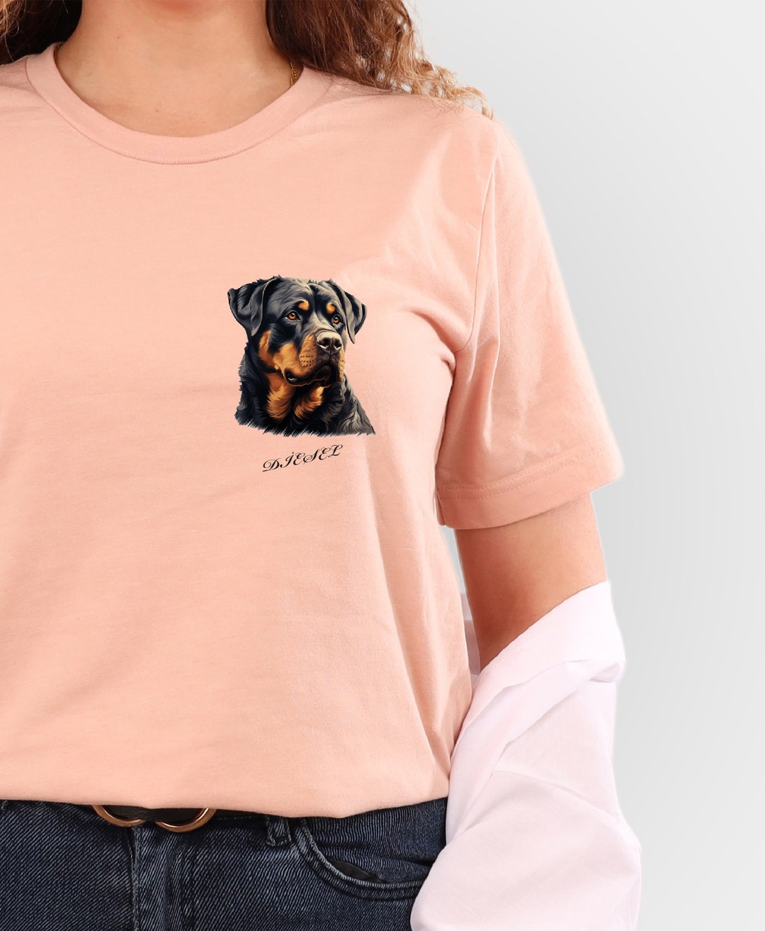 Rottweiler Shirt,custom Rottweiler Tshirt, Rottweiler Gifts, Custom Dog ...