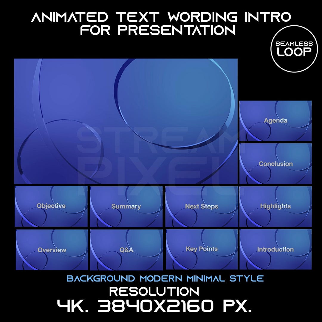 Animated Text 3d Wording Intro for Presentation Project in Business ...