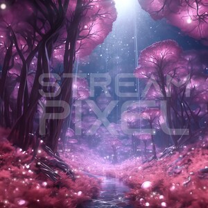 Animated Virtual Background Seamless Loop Fantasy Forest Vtuber Twitch ...