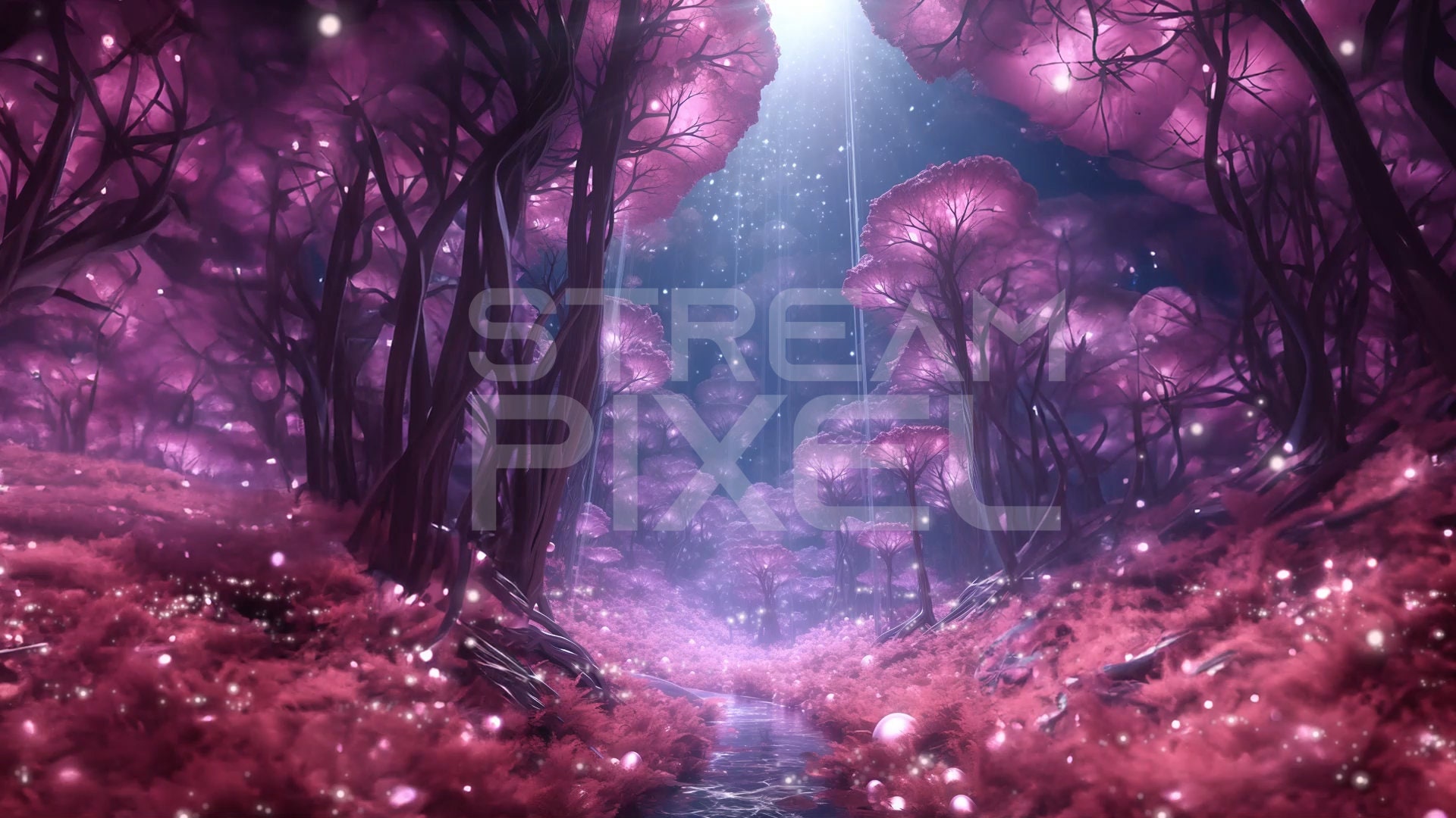 Animated Virtual Background Seamless Loop Fantasy Forest Vtuber Twitch ...