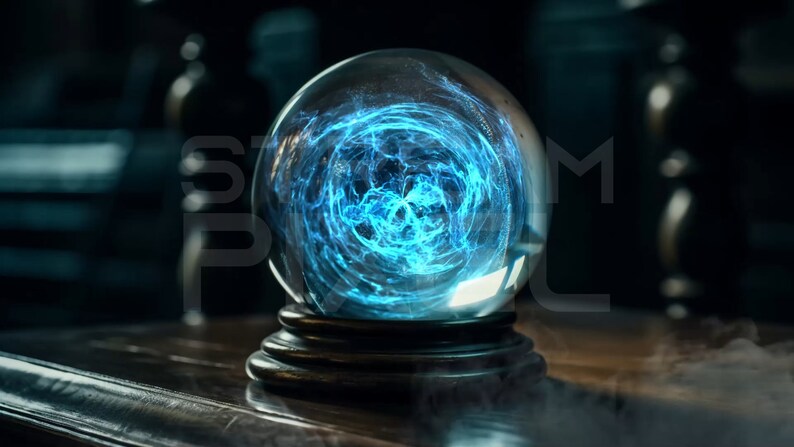 Animated Virtual Background Seamless Loop Fortune Teller Crystal Ball ...