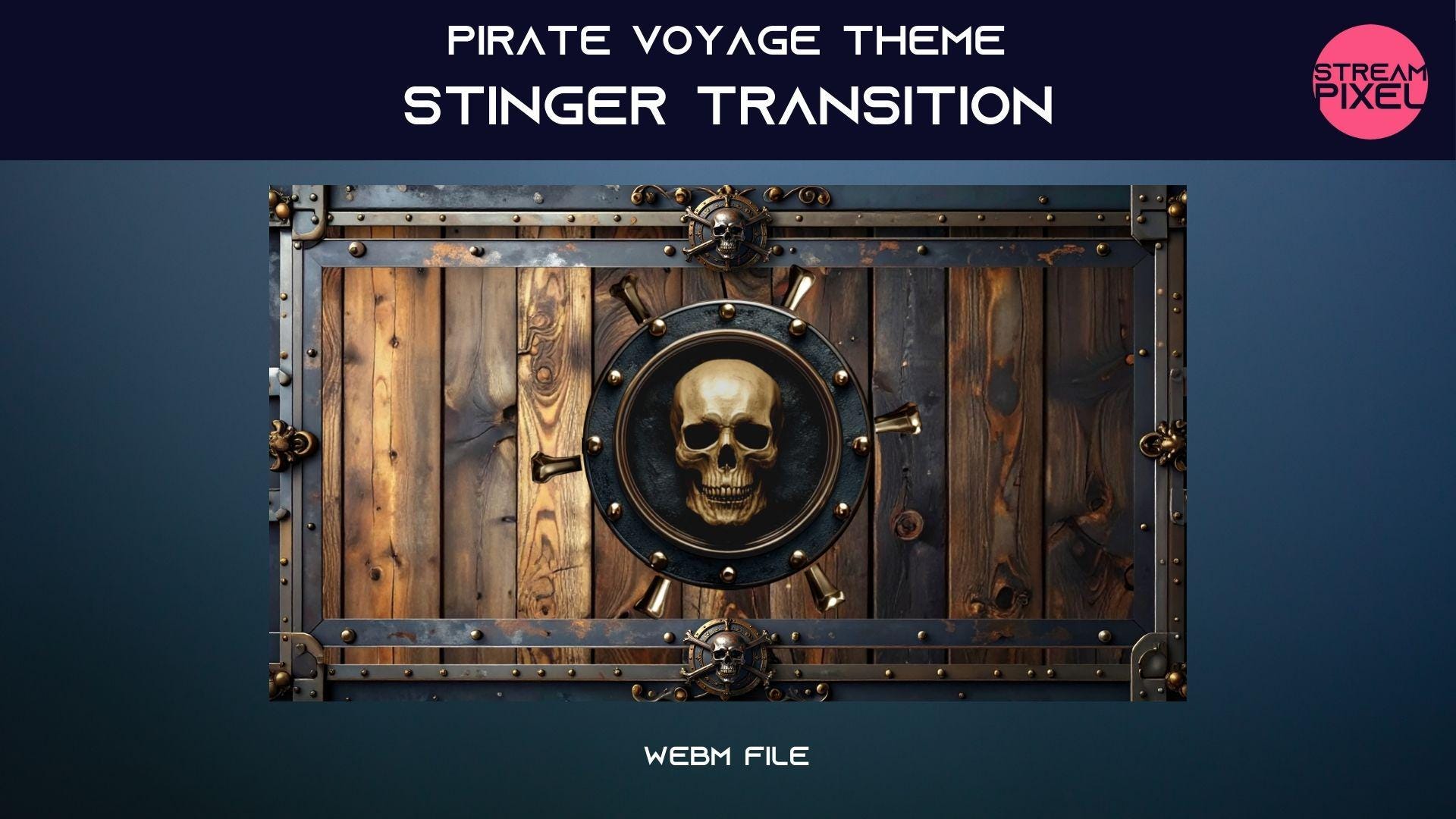 Twitch Overlay, Animated BRB Screen, Streaming Assets, Pirate Theme ...
