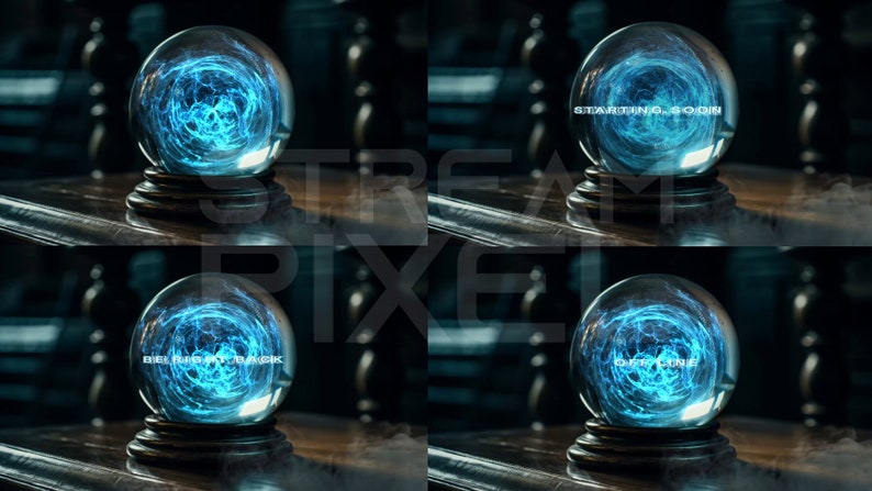 Animated Virtual Background Seamless Loop Fortune Teller Crystal Ball ...