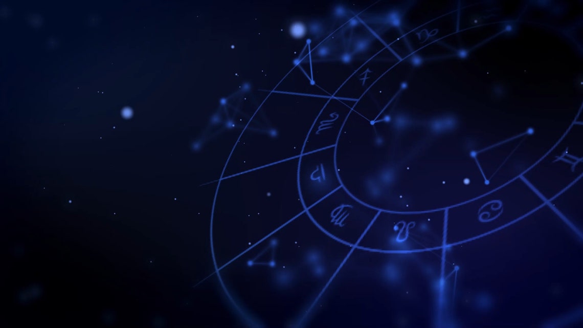 Animated Virtual Background Seamless Loop 12 Zodiac Horoscope Vtuber ...