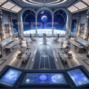 Animated Virtual Background Seamless Loop Futuristic Orbital Space ...