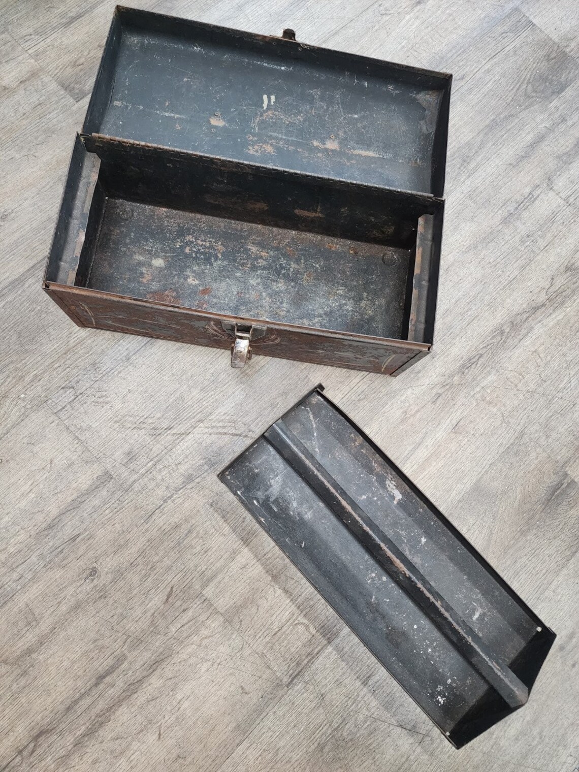 Pinstriped Vintage Toolbox Painter Artist Storage Pinstripe - Etsy