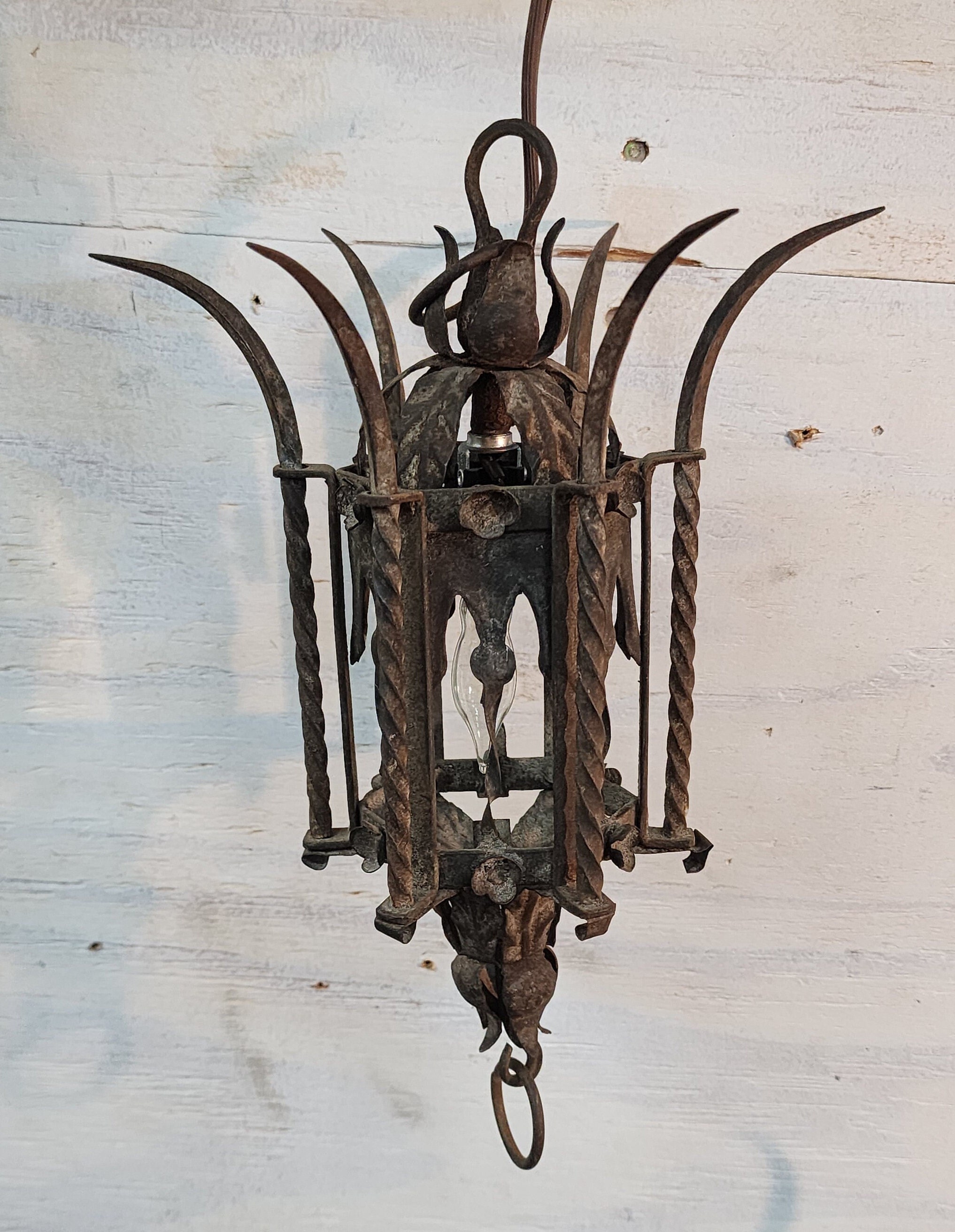 Gothic Revival Medieval Style Hanging Pendant Lantern, Small Size ...