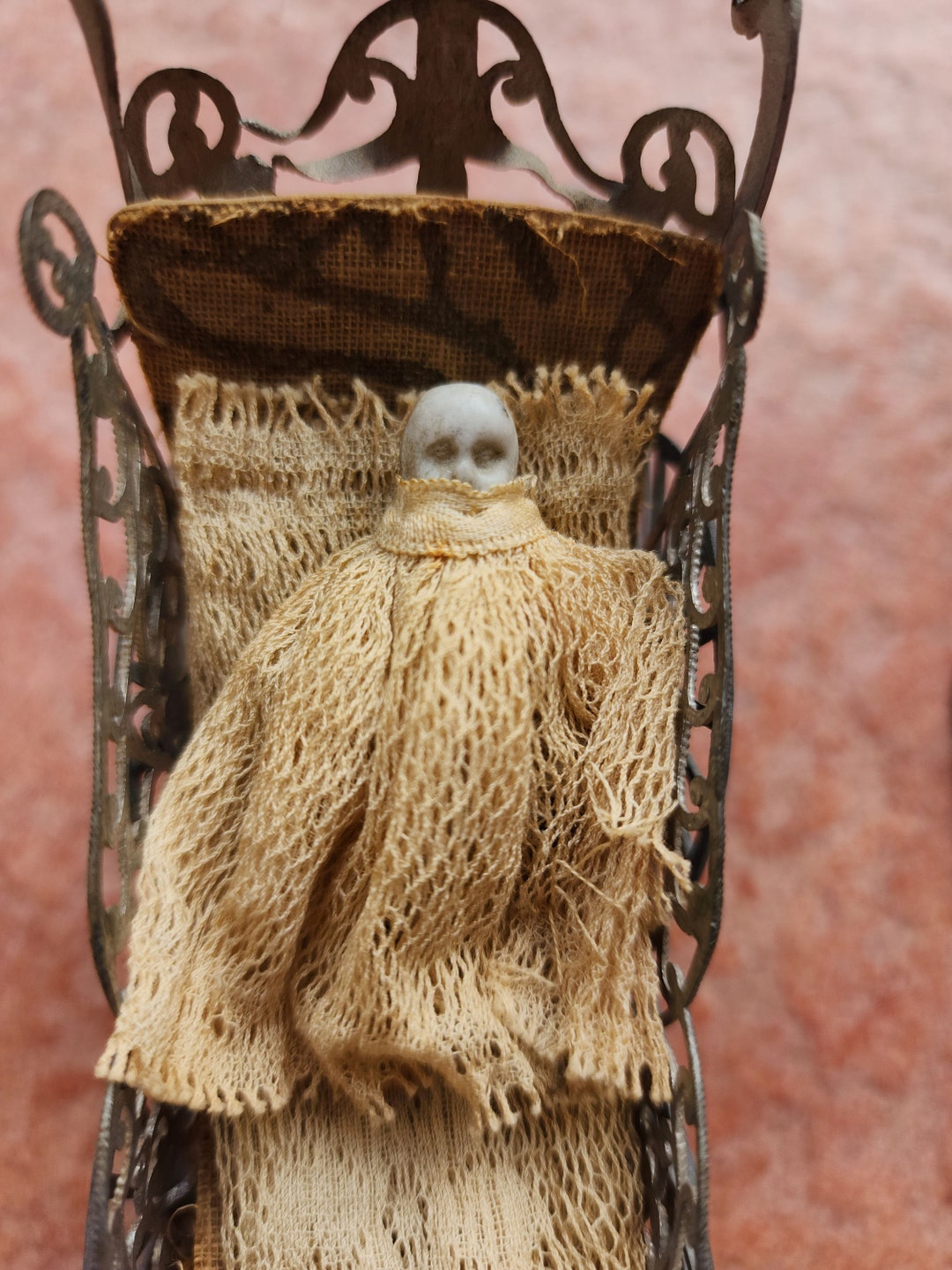 Frozen Charlotte Victorian Doll & Carriage - Etsy