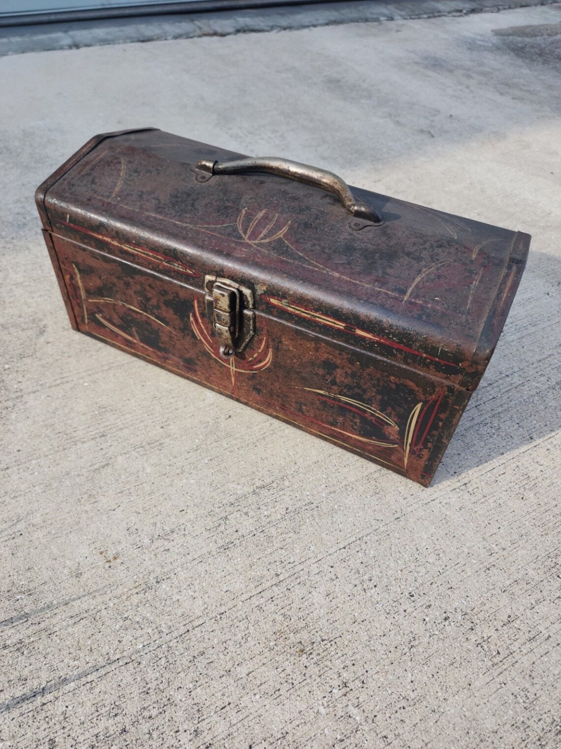 Pinstriped Vintage Toolbox Painter Artist Storage Pinstripe - Etsy