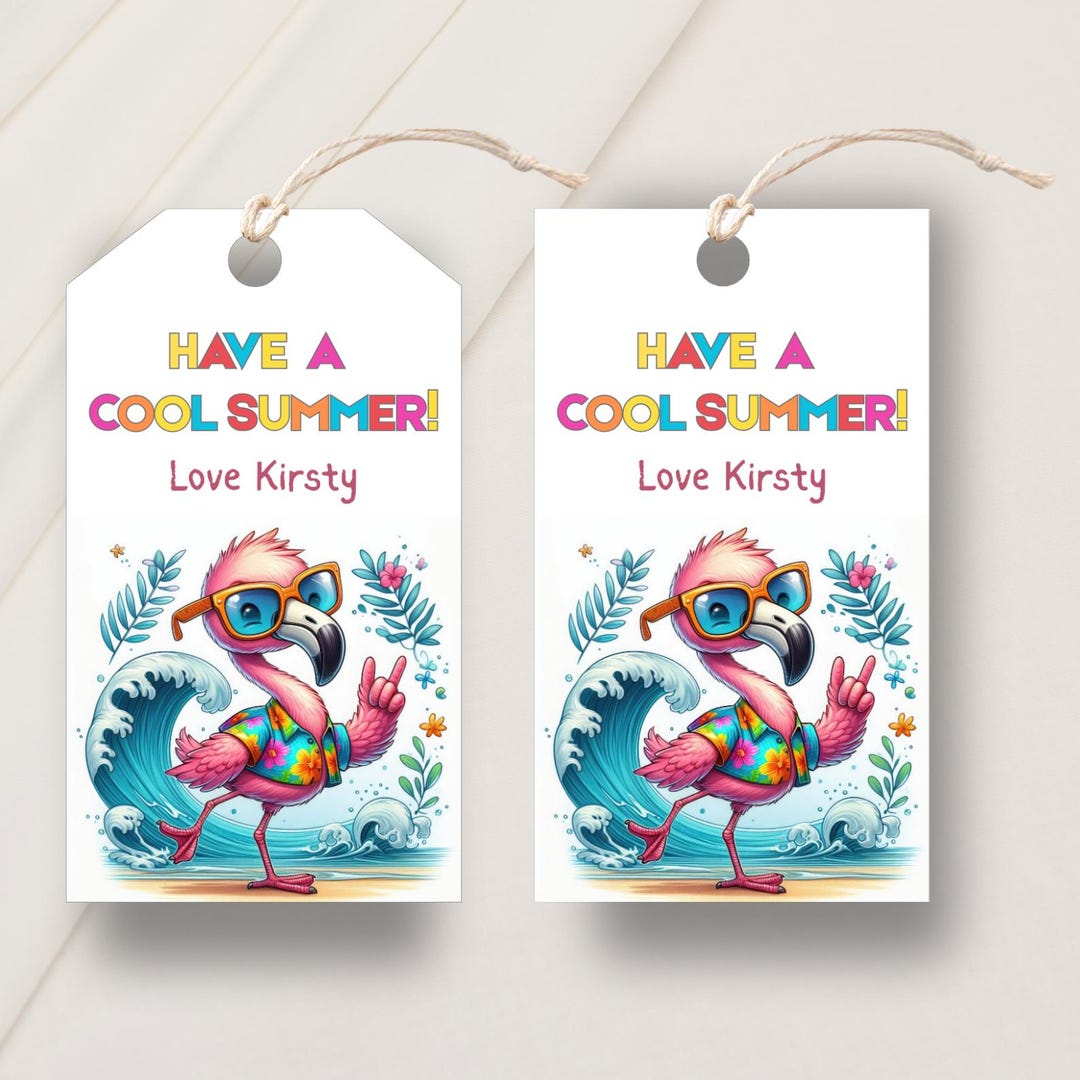 Teacher Appreciation Gift Tag Template, Have A Cool Summer, Edit ...