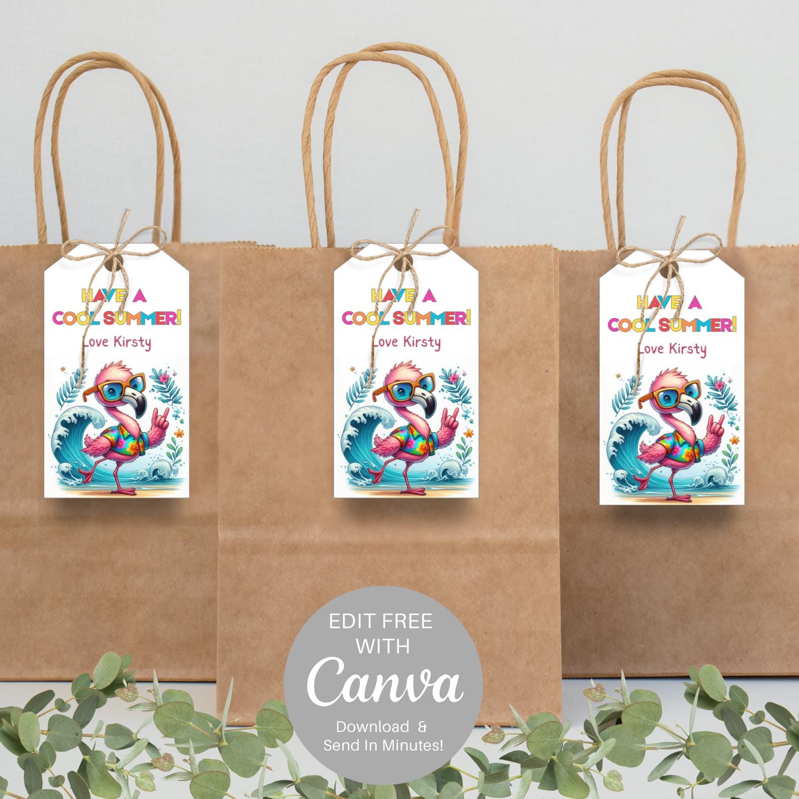 Teacher Appreciation Gift Tag Template, Have A Cool Summer, Edit ...