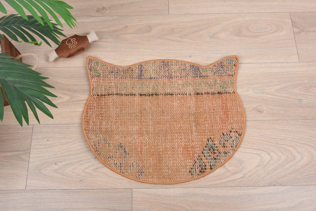Cat Shape Pad, Feeding Kilim Pad, Rug Pet Mat, Red Mat, Rug Mat ...