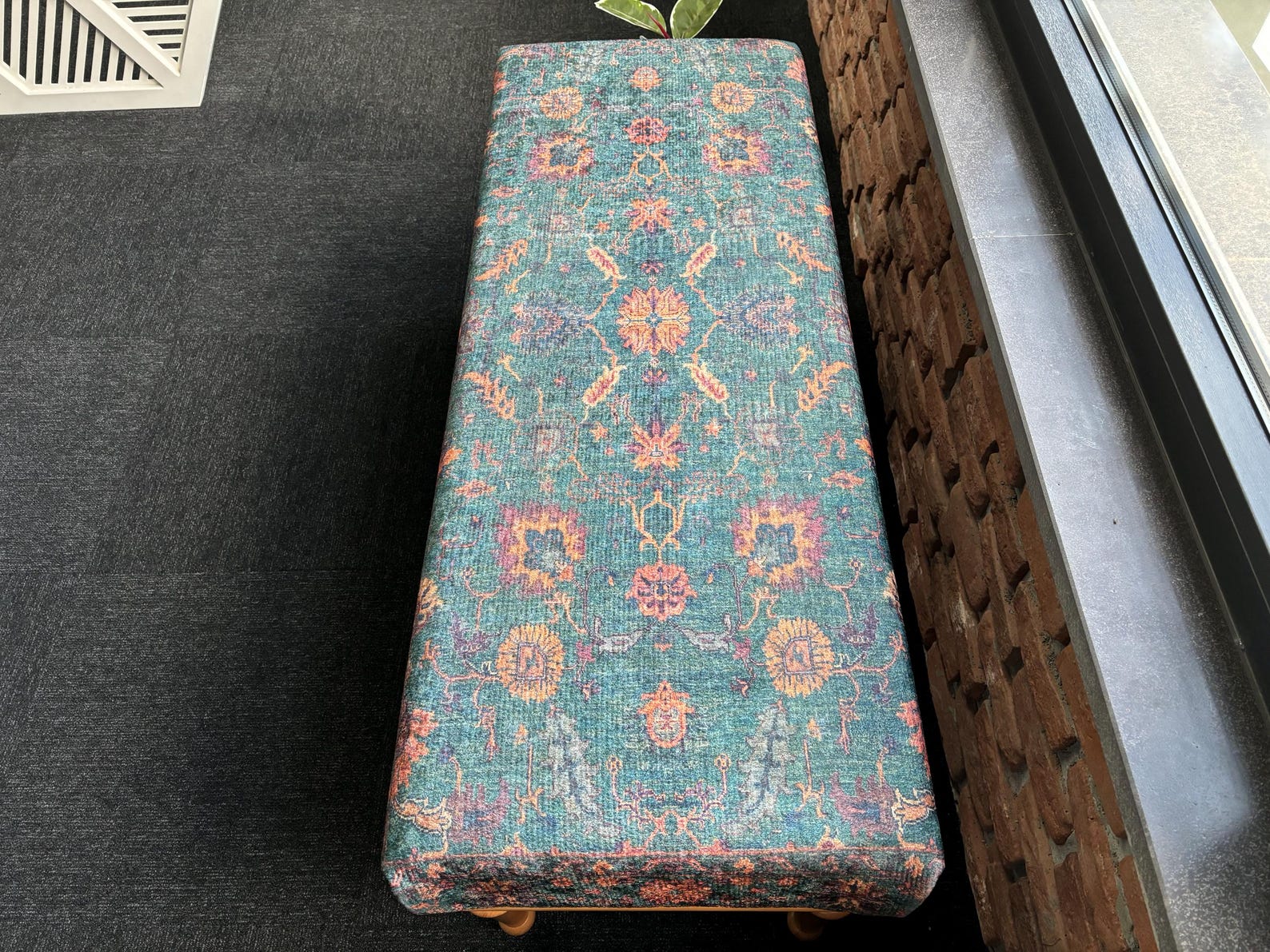 Handmade Ottoman Bench, Turkish Rug Bench, Farmhouse Decor, Wooden ...
