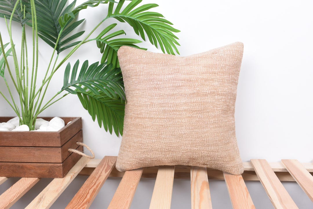 Ethnical Kilim Rug Pillow, Turkish Pillow, 14x14 Throw Kilim Pillow ...