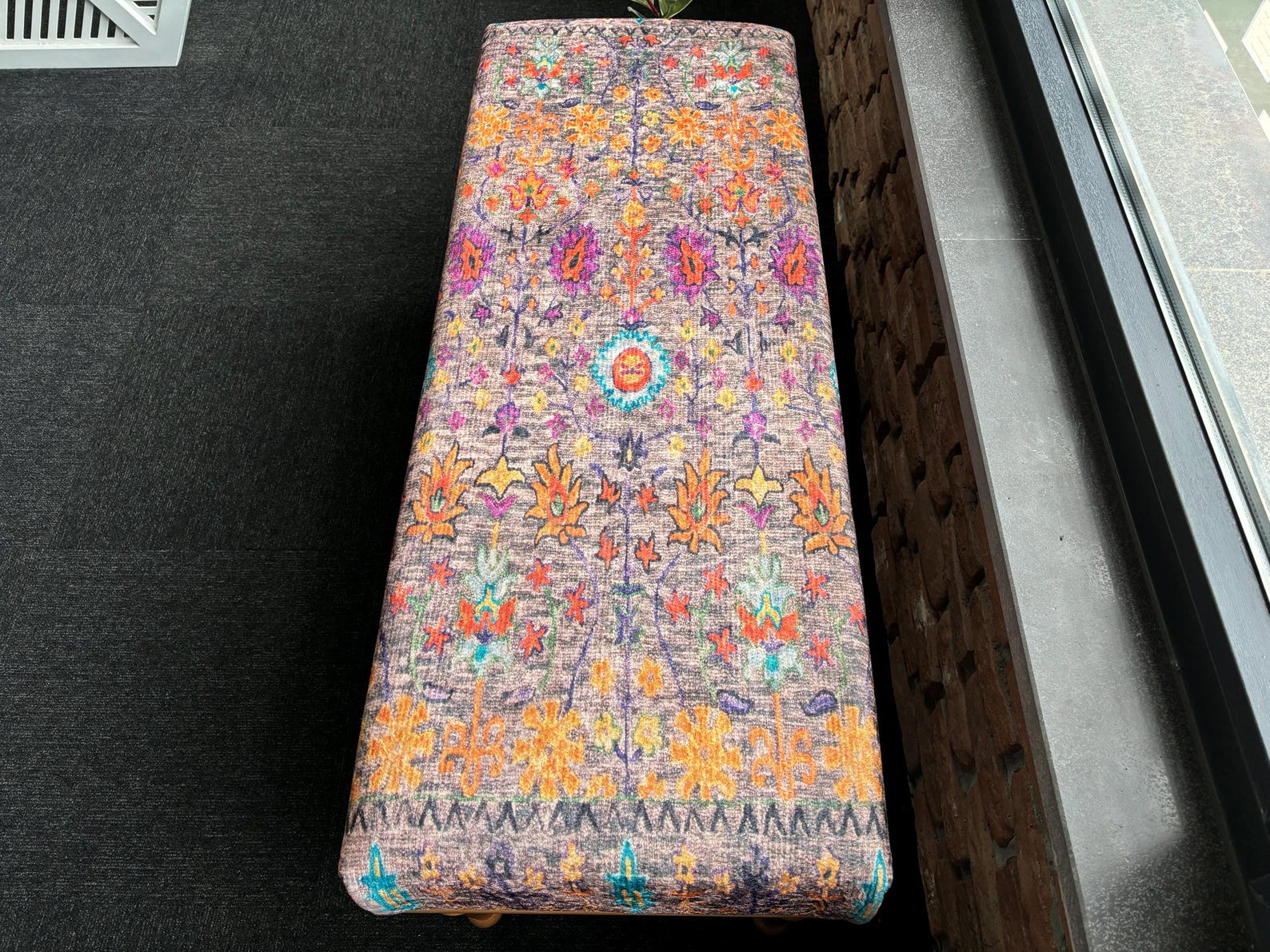 Handmade Ottoman Bench, Turkish Rug Bench, Farmhouse Decor, End of Bed ...