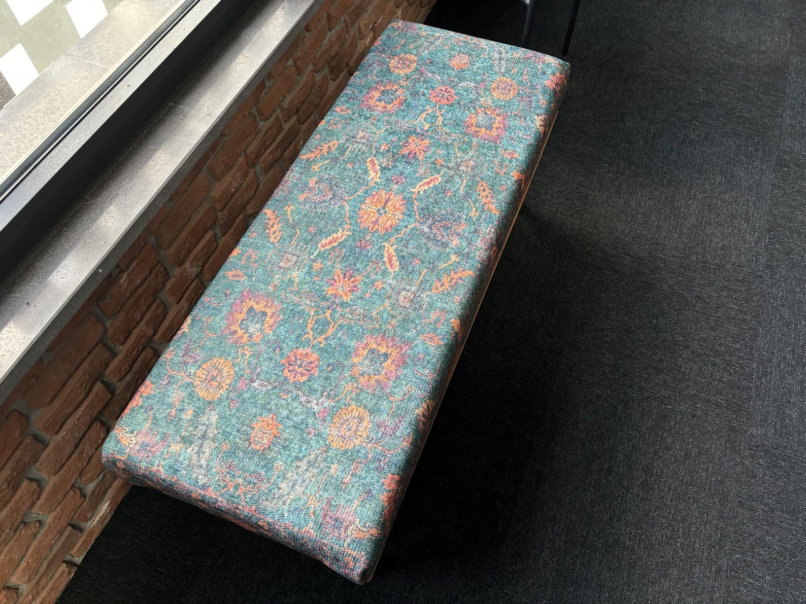 Handmade Ottoman Bench, Turkish Rug Bench, Farmhouse Decor, Wooden ...