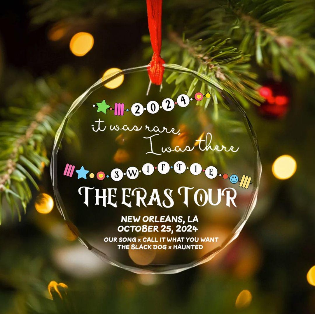 Eras Tour Ornament, Eras Tour Gift, Taylor Fan Gift, Swift Christmas ...