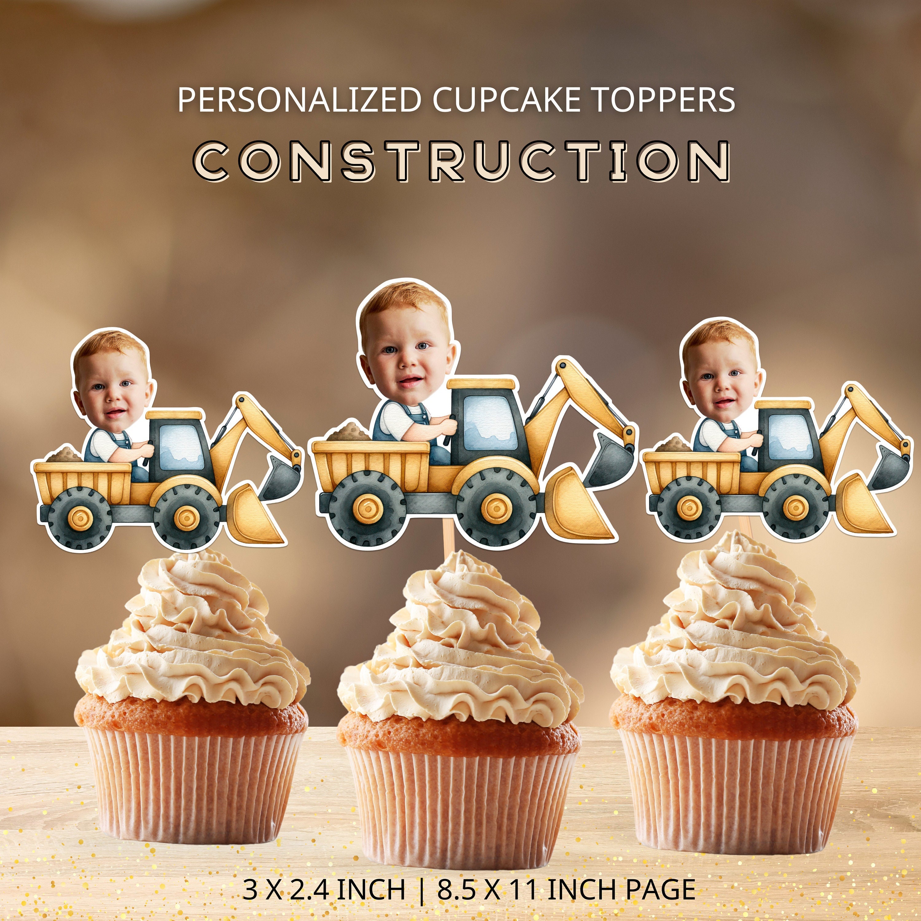Construction Signs Cupcake Road Sign Cupcakes Etsy UK