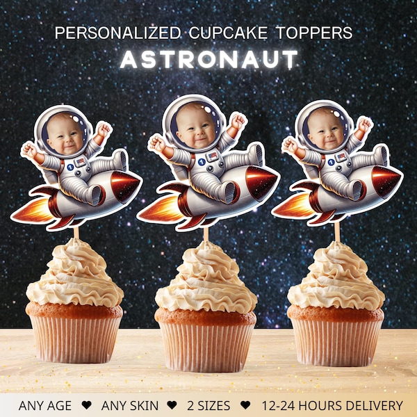 Space Cupcake Topper - Etsy