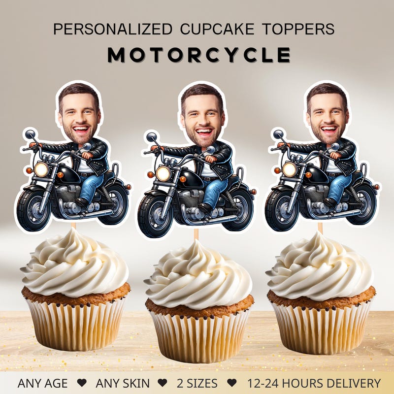 Motorcycle Cake Topper - Etsy