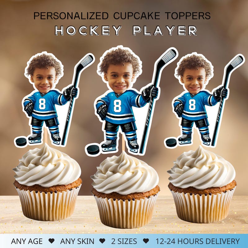 Hockey Cake Topper - Etsy