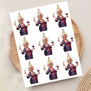 Personalized Birthday Cupcake Toppers: Adult Woman, Grandma (digital ...