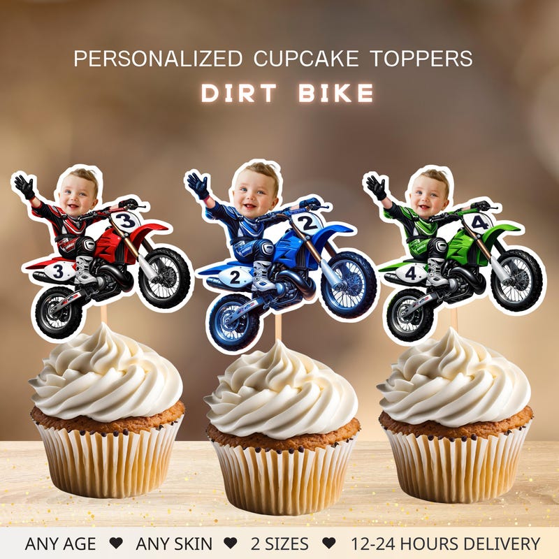 Motorbike Themed Cake Toppers - Etsy New Zealand