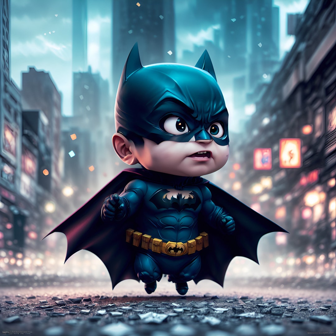 Mini Dark Knight-superbaby's First Flight - Etsy
