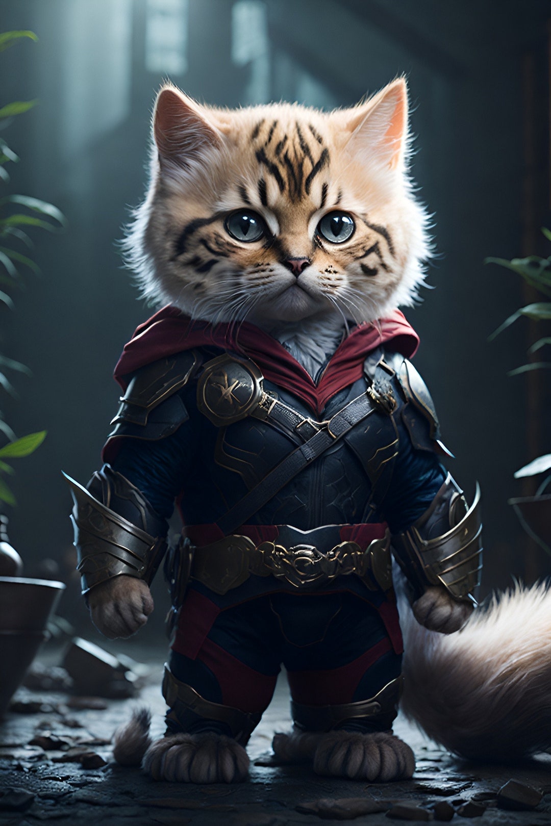 The Brave Ginger Knight: Paws and Armour - Etsy
